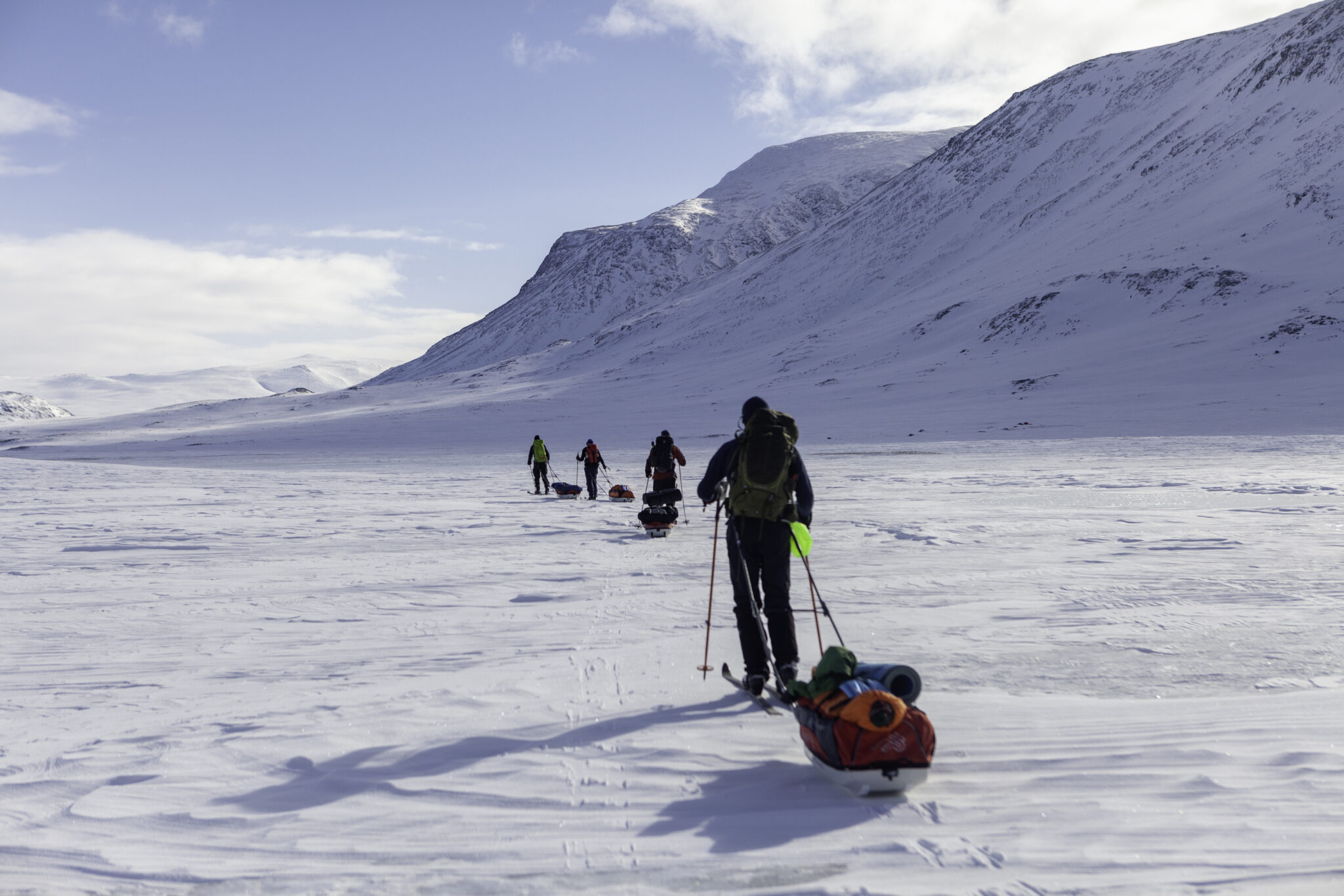 Ski adventure in Sarek with guide